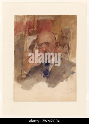 Self -portrait of Isaac Israels (unfinished), Isaac Israels, c. 1875 ...