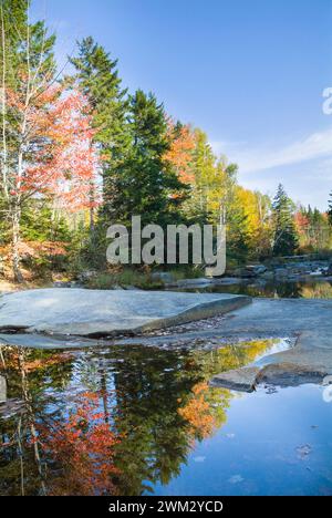 Ammonoosuc River in the White Mountains, New Hampshire USA during the ...