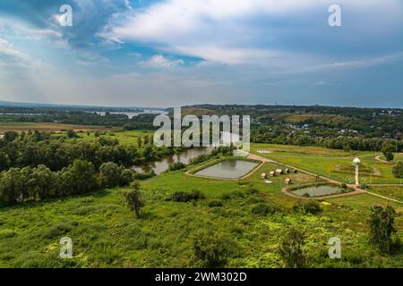 The famous Shishkin ponds in Yelabuga. Tatarstan Stock Photo - Alamy