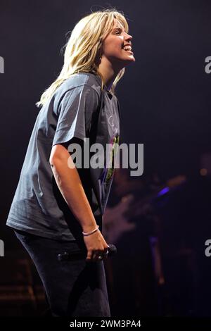 Reneé Rapp performing live onstage at O2 Apollo on the opening night of ...