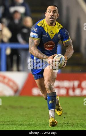 Paul Vaughan of Warrington Wolves in action during the Betfred Super ...