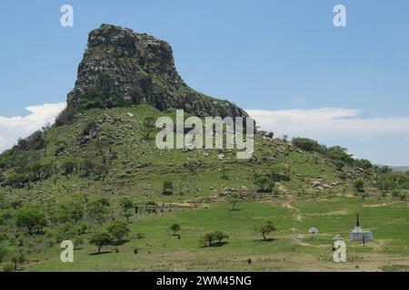 Military history attraction, battle of Isandlwana landscape, 1879 Anglo ...