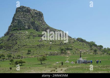 Military history attraction, battle of Isandlwana landscape, 1879 Anglo ...