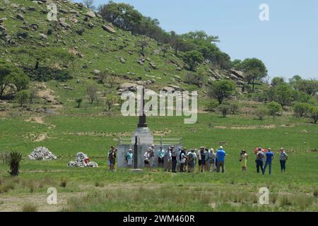 Military history attraction, battle of Isandlwana landscape, 1879 Anglo ...