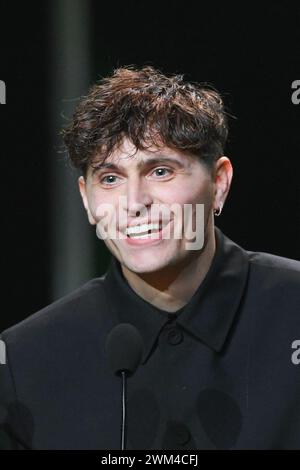 Raphael Quenard accepts the 'Best Male Newcomer' Cesar Award for the ...