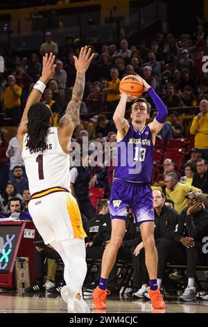 Washington forward Moses Wood (13) during an NCAA college basketball ...