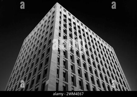 Monochrome Building Architecture of Msheireb Downtown Qatar Stock Photo ...