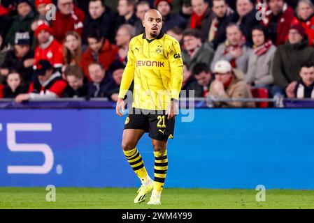 Donyell Malen of Borussia Dortmund looks on during the UEFA Champions ...