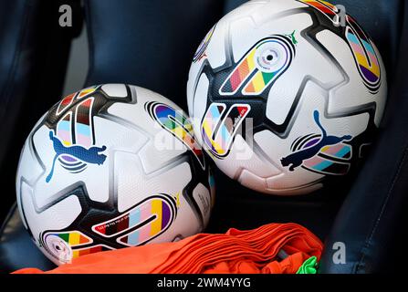 Match balls ahead of the Sky Bet Championship match at the Stok Rae Cas ...