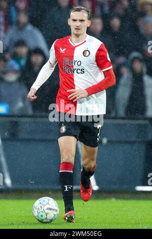 ROTTERDAM, NETHERLANDS - FEBRUARY 8: Thomas Beelen of Feyenoord ...