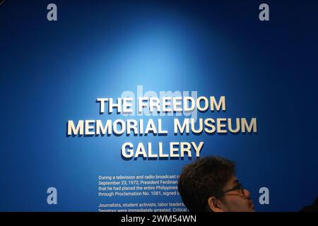 Quezon City, Philippines. 23th February 2024. Bonifacio Ilagan ...