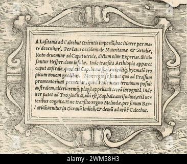 Basic cartouche on an Africa map by Muenster (2 Stock Photo - Alamy
