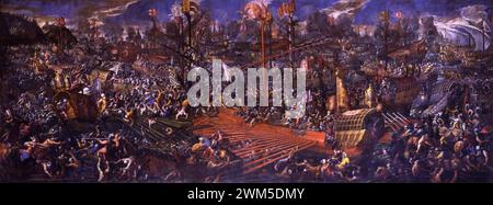 The Battle of Lepanto by Andrea Vicentino (c. 1571-1600), Museo Correr ...