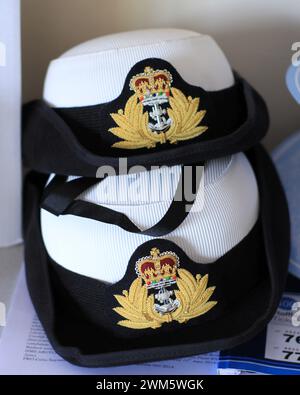 British Royal Navy Hats Stock Photo - Alamy