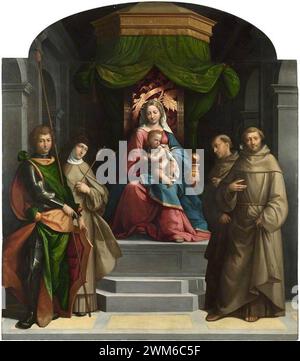 Garofalo; The Madonna and Child, with Saints William of Aquitaine ...