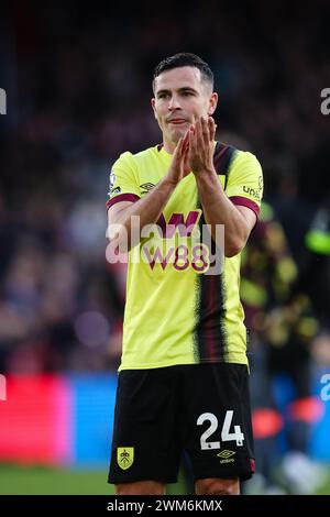 Josh Cullen (24 Burnley) after the Premier League match between Burnley ...