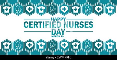 Happy Certified Nurses Day wallpaper with typography. Happy Certified Nurses Day, background ...