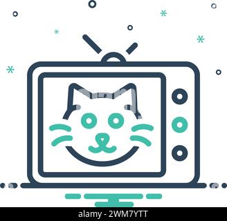 Icon for cartoons,tv Stock Vector Image & Art - Alamy