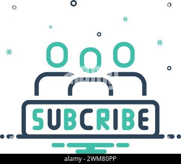 Icon for subscribers,recipients Stock Vector Image & Art - Alamy