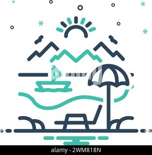 Icon for strand,coast Stock Vector Image & Art - Alamy