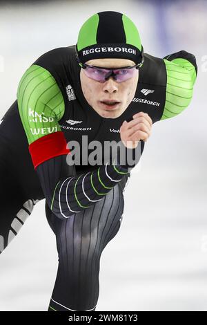 HEERENVEEN - Tim Prins in action on the 1500 meters during the second ...