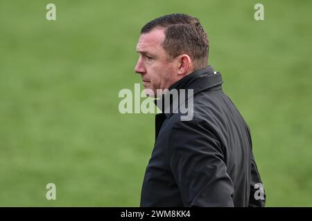 Neill Collins Head coach of Barnsley speaks in the post match press ...