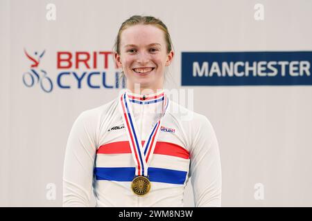 Team Inspired's Lauren Bell celebrates after victory in the Women's ...