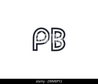 PB logo. P B design. White PB letter. PB/P B letter logo design ...