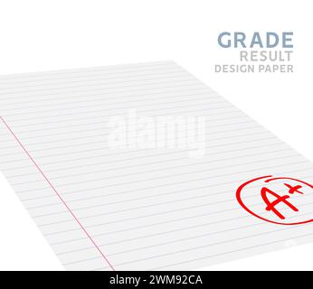 Mark a+ vector icon. Grade result Stock Vector Image & Art - Alamy