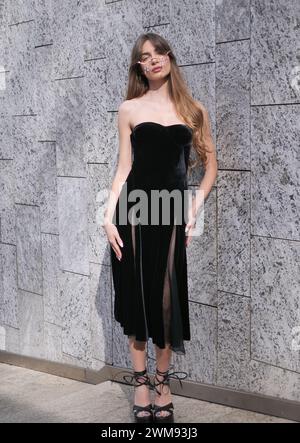 Milan Milan, . 25th Feb, 2024. French top model Mara Lafontan guest of ...