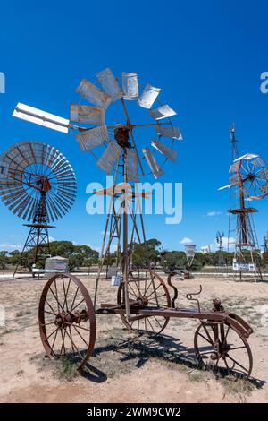 Unusual vintage Windmill on display at Penong Windmill Museum. South ...