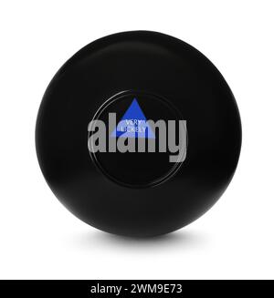 Magic eight ball with prediction Very Likely on white marble table ...