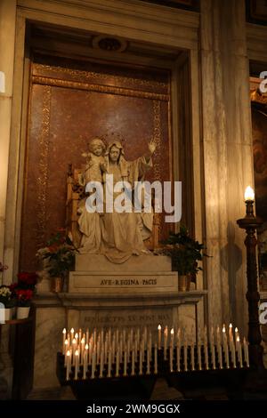 Ave Regina Pacis statue at Basilica di Santa Maria Maggiore Stock Photo ...