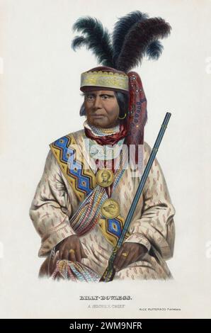 Billy Bowlegs (Holata Micco, "Alligator Chief"), Seminole chieftain, in ...