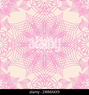 Guilloche line Pattern seamless. Backgroundabstract Stock Vector Image ...