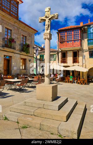 Plaza de la Leña. Pontevedra. Galicia. Spain Stock Photo - Alamy
