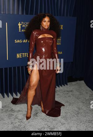 Ciara attends the 30th Annual Screen Actors Guild Awards at Shrine ...