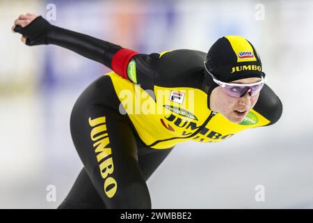 HEERENVEEN - Merel Conijn in action in the 1500 meters during the ...