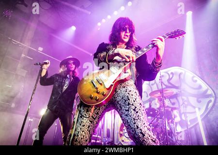 Oslo, Norway. 22nd, February 2024. The American rock band Dirty Honey ...