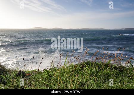 Samson and Tresco at dusk - view of the islands from St Mary's (Isles ...