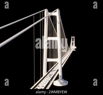 Bridge over the Strait of Messina, study of the deck and suspensions ...
