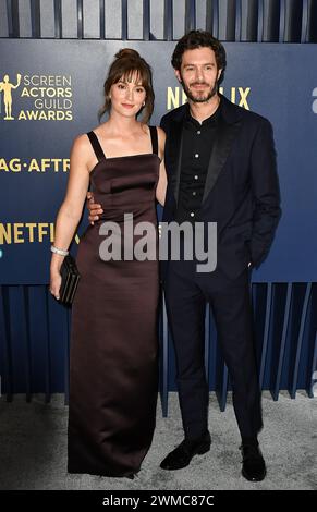 Leighton Meester and Adam Brody attend the 83rd annual Golden Globe ...