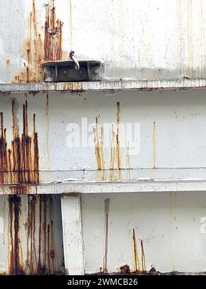 Rusty metal silo Stock Photo - Alamy