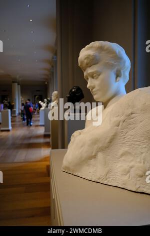 The marble statue of Katherine Seney Simpson (Mrs.John W.Simpson) 1902 ...