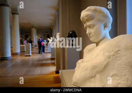 The marble statue of Katherine Seney Simpson (Mrs.John W.Simpson) 1902 ...