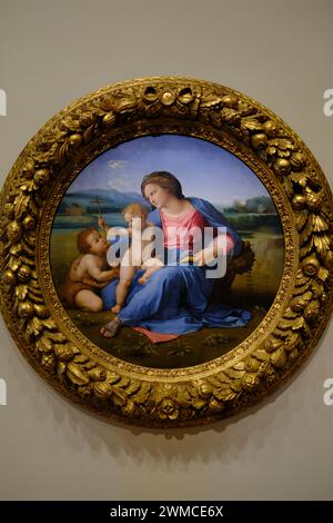 Alba Madonna, painting by Italian artist Raphael, 16th century Stock ...