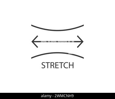 Stretch, fabric, textile icon. Vector illustration Stock Vector Image ...