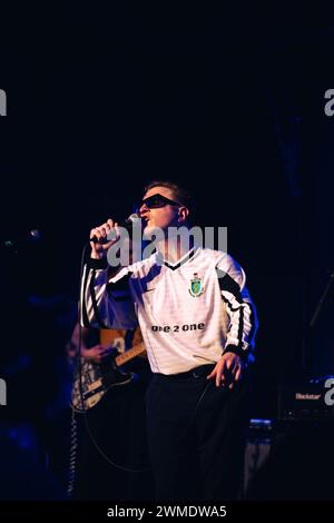 London punk band Rifle support The Chisel at their live set in The ...