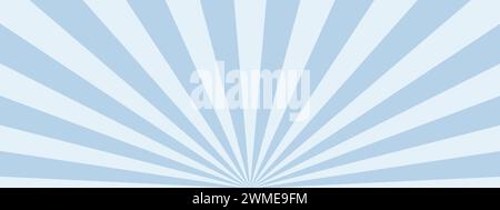 Blue Sunrise sunbeam rays, lines background, light Stock Vector Image ...
