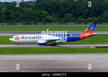 Aircalin Airbus A330 aircraft taxiing. Plane A330neo of AirCalin ...